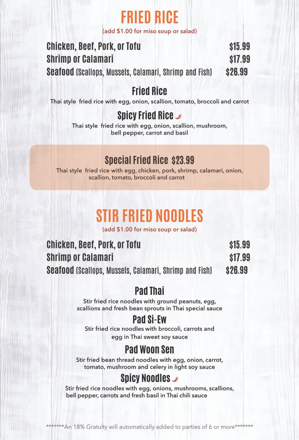 Menu – Kata Japanese and Thai Restaurant